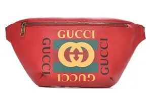 Gucci Logo Belt Bag - Hibiscus Red