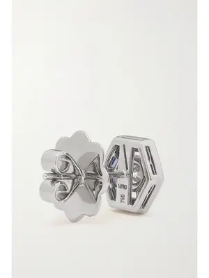Fred Leighton Collection 18-karat White Sapphire And Diamond Earrings