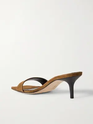 AeydĒ Ilvy Suede Mules - Brown