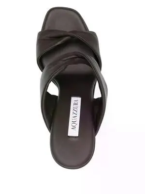 AQUAZZURA 95mm Twist Sandals - Brown