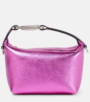 EERA Moonbag Metallic Leather Clutch - Pink