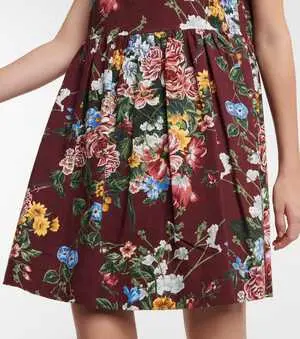 See By Chloé Floral Print Cotton Minidress