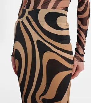 Emilio Pucci Printed Maxi Skirt - Multicoloured