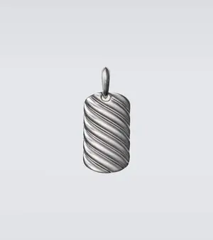David Yurman Sculpted Cable Sterling Pendant - Silver