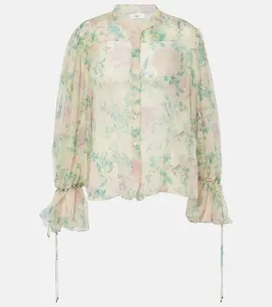 Chloé Floral Silk Blouse