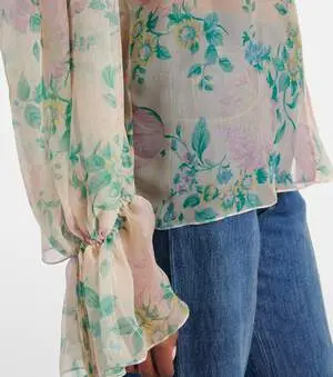 Chloé Floral Silk Blouse