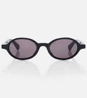 Bottega Veneta Oval Sunglasses - Black