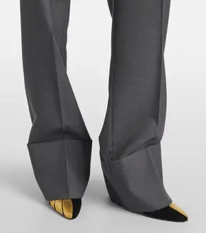 Valentino Garavani High-rise Straight Wool Pants
