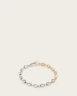 ALLSAINTS AllSaints Pippa Crystal Bracelet Warm Silver Mix