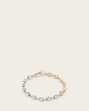 ALLSAINTS Pippa Crystal Bracelet - Warm Silver