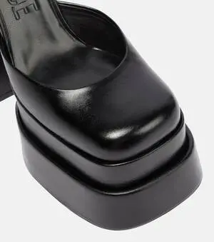 Versace Medusa Aevitas Leather Platform Pumps