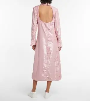 GANNI Sequined Shirt Dress