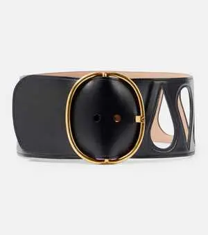 Alaïa Leather Belt - Black