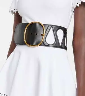 Alaïa Leather Belt - Black
