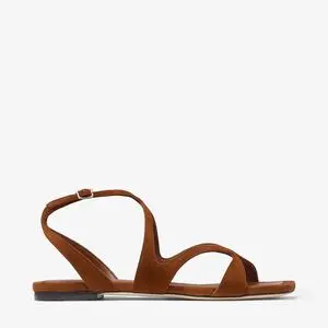 JIMMY CHOO Ayla Suede Flats - Neutral