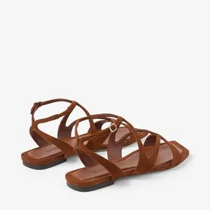 JIMMY CHOO Ayla Suede Flats - Neutral