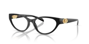 Versace Full Rim Cat Eye Eyeglasses - Noir
