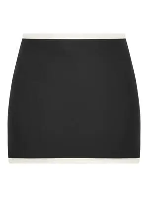 PILZER Contrasting-trim Mini Skirt