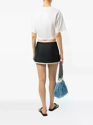 PILZER Contrasting-trim Mini Skirt