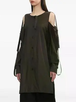Y’s Cotton Open-shoulder Shirt