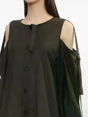 Y’s Cotton Open-shoulder Shirt