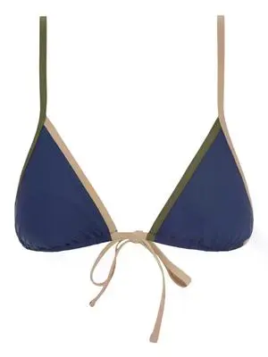 PILZER Trio Bikini Top - Blue