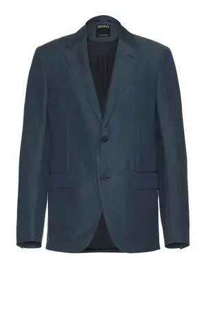 Zegna Trofeo Summer Suit In Teal