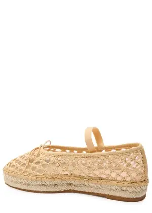LOEFFLER RANDALL Kayla Raffia Ballet Flats