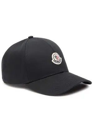 Moncler Cotton Cap - Black