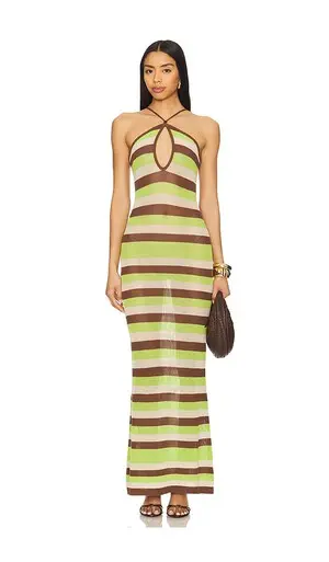 SEVEN WONDERS Hazel Maxi Dress - Lime Multi