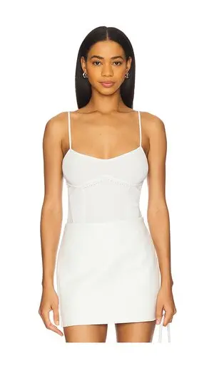 FLEUR DU MAL Knit Underbust Cami Bodysuit