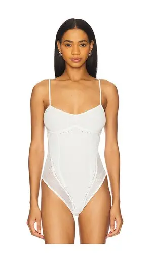 FLEUR DU MAL Knit Underbust Cami Bodysuit