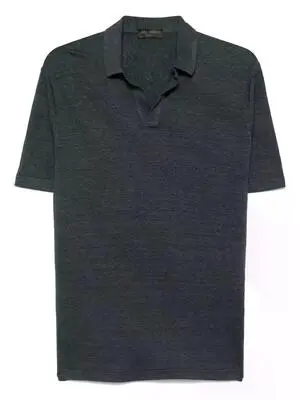 DELL'OGLIO Linen T-shirt - Grey