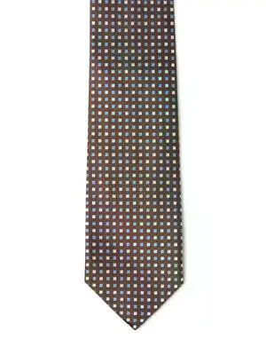ISAIA Isaia Patterned Jacquard Neck Tie