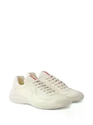 Prada America's Cup Nappa Leather Sneakers - Neutrals