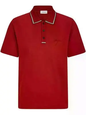 FERRAGAMO Tipped Polo Shirt - Red