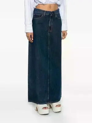 P.a.r.o.s.h Denim Maxi Skirt