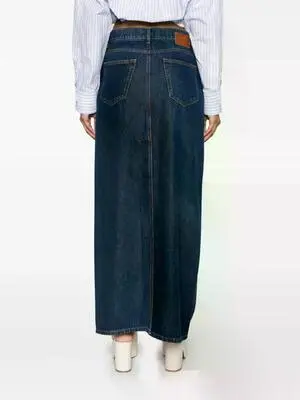 P.a.r.o.s.h Denim Maxi Skirt