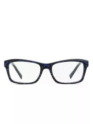ALAIN MIKLI Rectangle Frame Eyeglasses - Blue