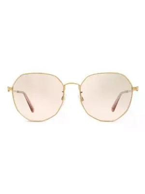 Bally Geometric-frame Sunglasses - Gold