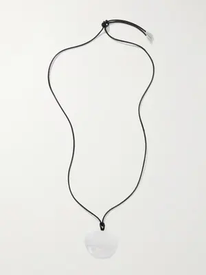 SOPHIE BUHAI Medium Full Moon Quartz And Silver Necklace - Neutrals
