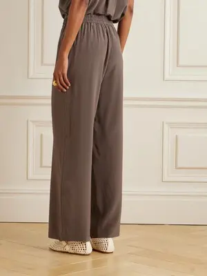 Matteau Silk Crepe De Chine Track Pants