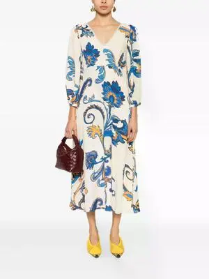 Etro Floral-print Midi Dress