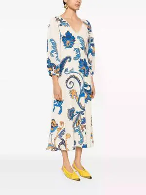 Etro Floral-print Midi Dress