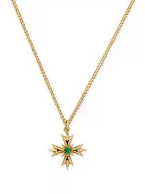 Emanuele Bicocchi Crest Crystal Necklace - Gold