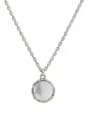 Emanuele Bicocchi Mother Of Pearl Amulet Necklace - Silver