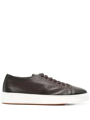 Santoni Leather Sneakers