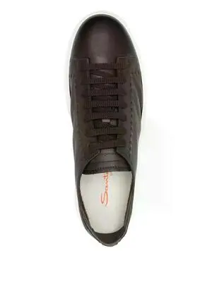 Santoni Leather Sneakers