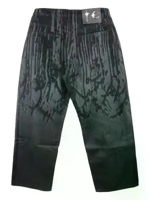 THUG CLUB Laser-cut Jeans