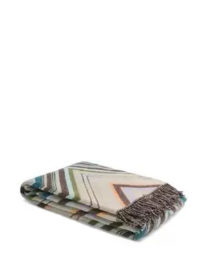 Missoni Chevron-pattern Throw - Neutrals